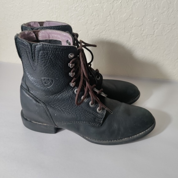 Ariat | Shoes | Ariat Heritage Ii Lacer 002145 Work Boots Black Womens ...